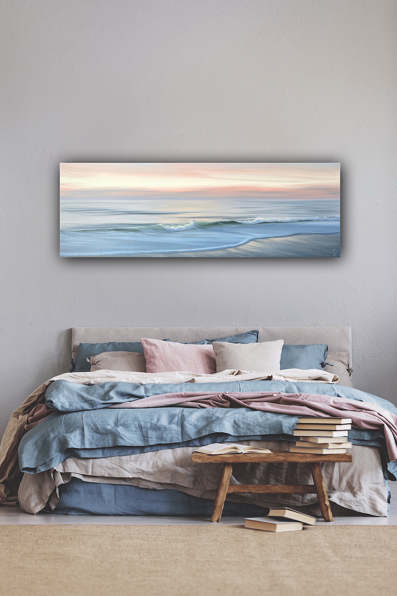 Daybreak - Original Hawaii Sunrise Painting 60x20" (2025) - Original ...